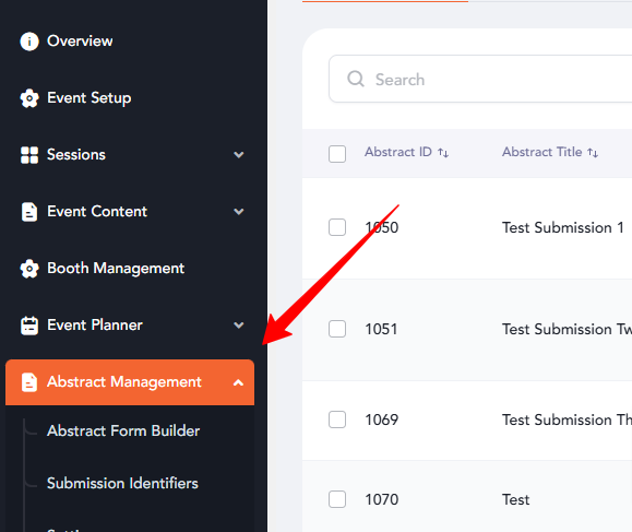 How to Download Abstract Submission Details as an Admin