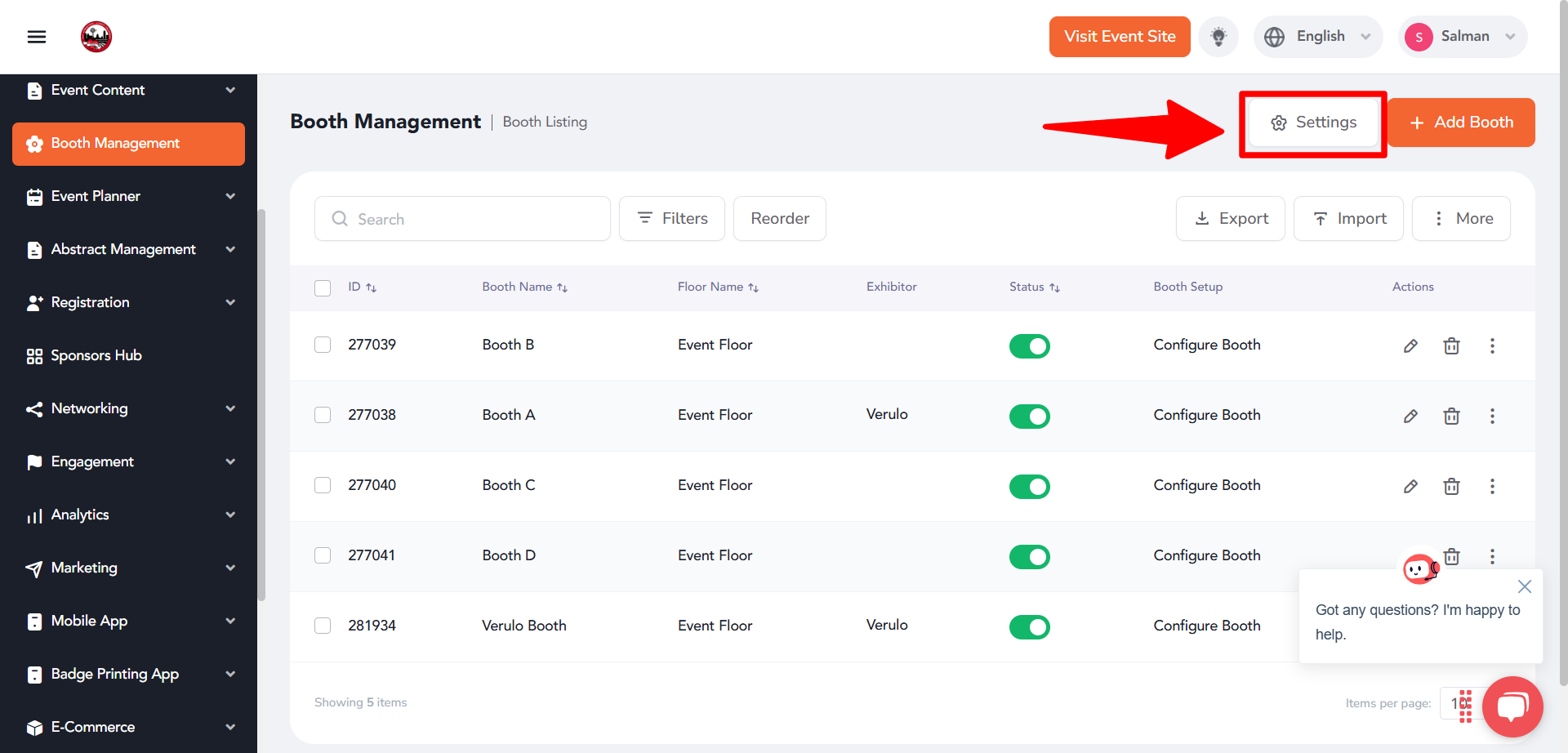 How to Change the Booth Hall Background