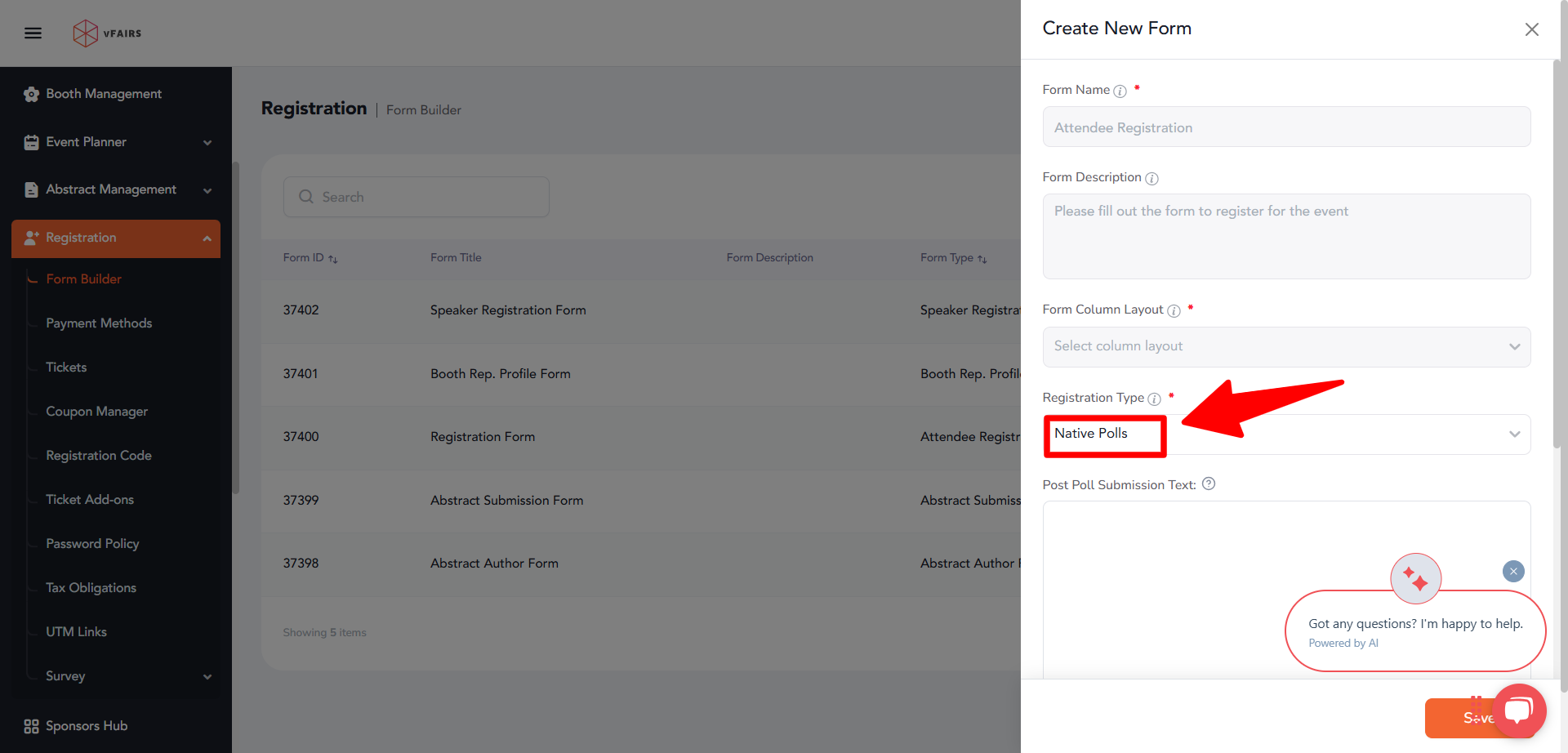 How to create and manage polls