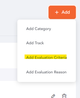 How to set Evaluation criteria Dropdown Values for Abstracts