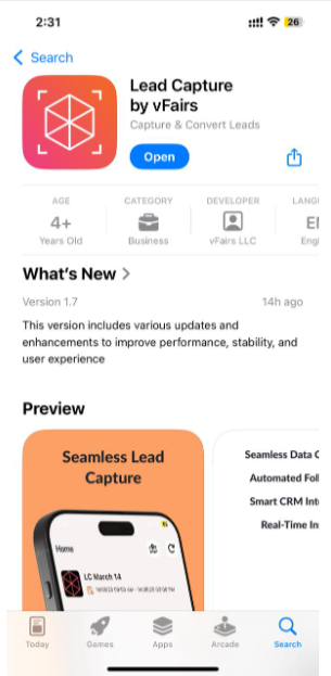 How to Download the Lead Capture App