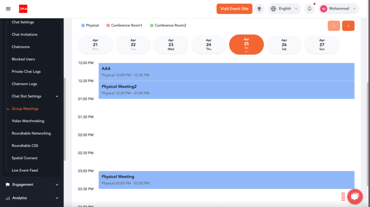 How to View and Manage Calendar View for Group Meetings