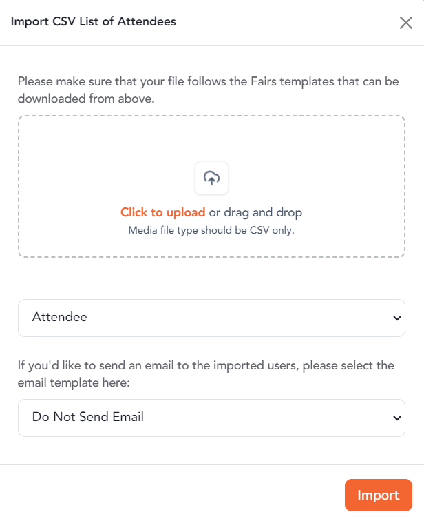 How to import users/ attendees/ registrants for your event?