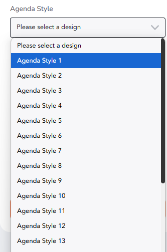 How to configure Agenda Layout for your landing pages