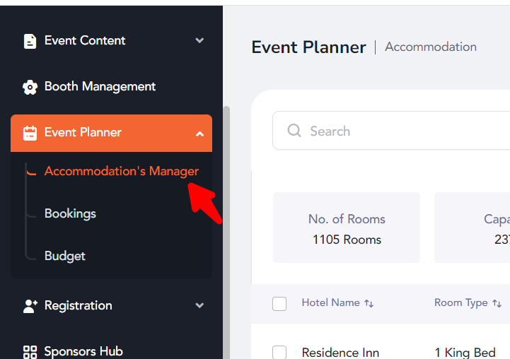 How to add and manage hotel/room blocks and attendee bookings?